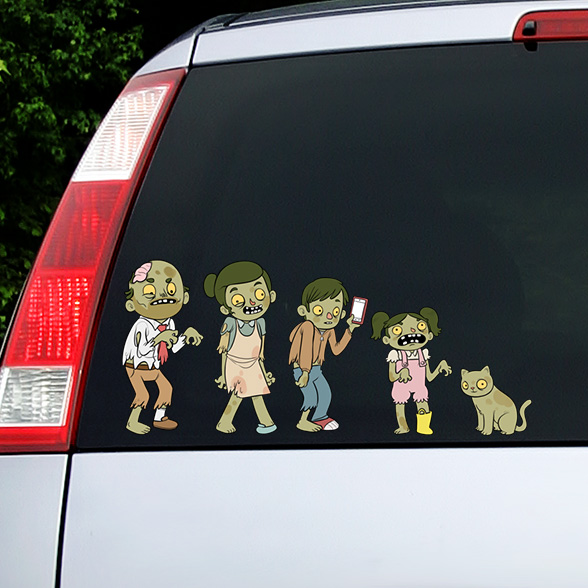 Family Car Stickers TOTOMO 13 Stick Figure My Family Car Stickers